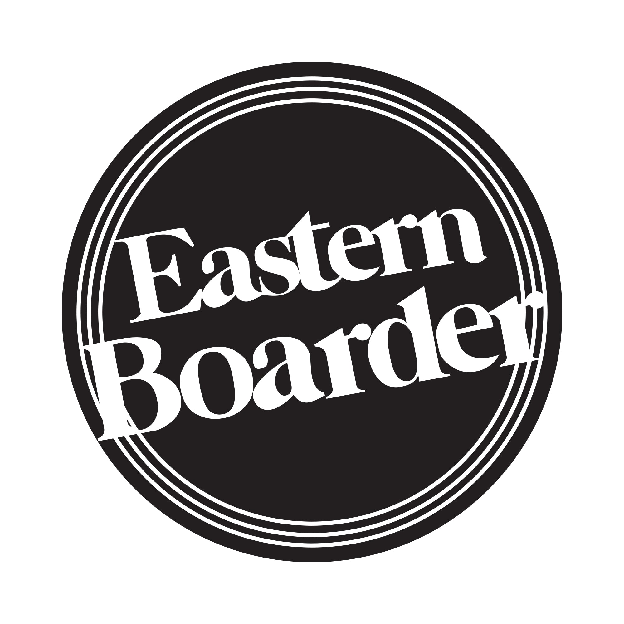 EasternBoarder Solid Dot Logo Die Cut Sticker 7" Wide – Eastern Boarder