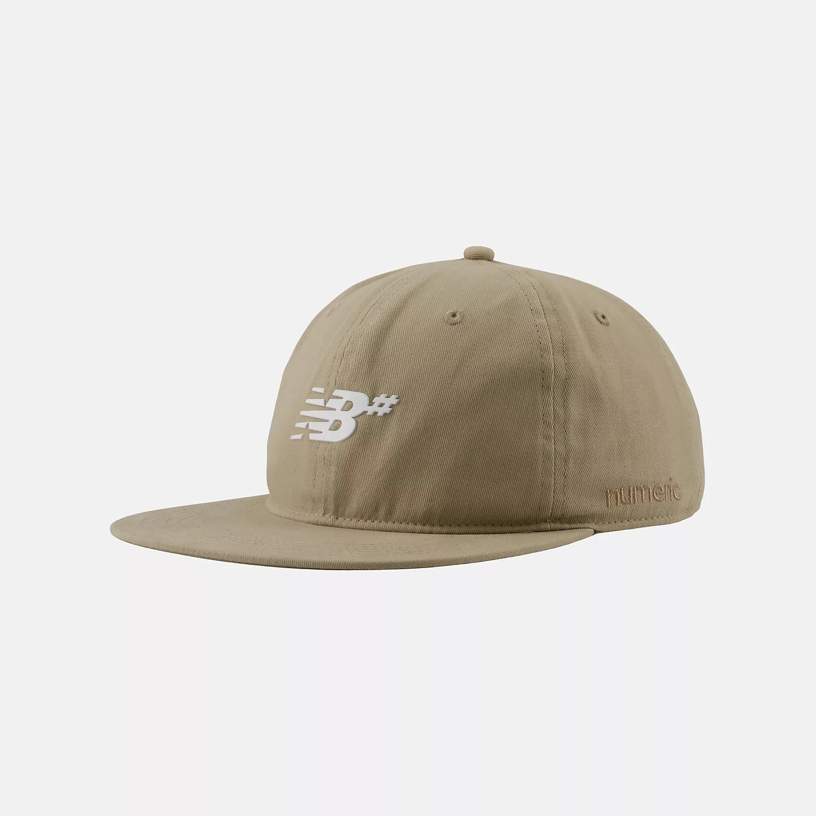 New Balance Numeric 6 Panel Deconstructed Flat Brim Hat Stoneware ...